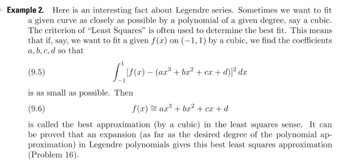 Solved 16. Prove the least squares approximation property of | Chegg.com