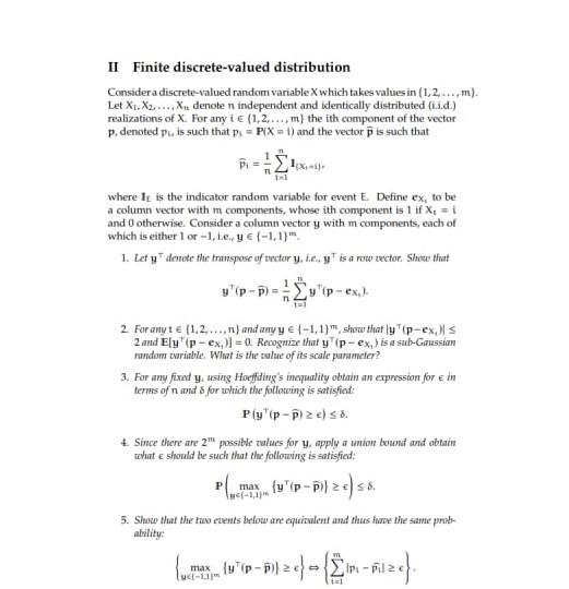 Solved I Conditional expectation Consider two discrete | Chegg.com