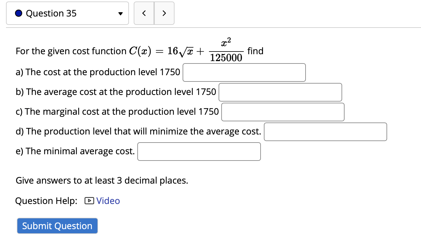 Solved Question 32 Consider the function f(x) = 5 – 2x2, | Chegg.com