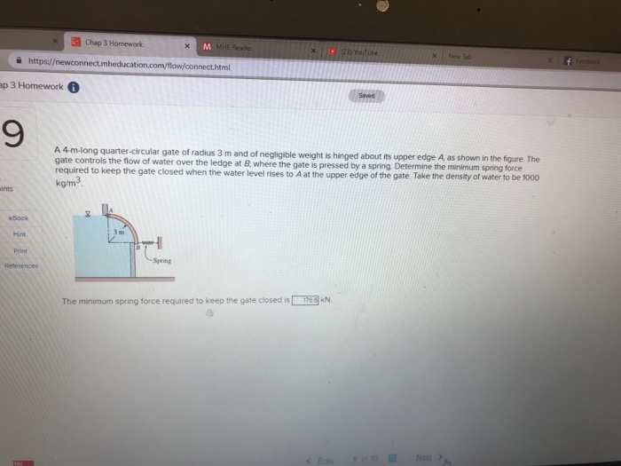 Solved Chap 3 Homework MHE Reader 23) YouTube New tab 솔 | Chegg.com
