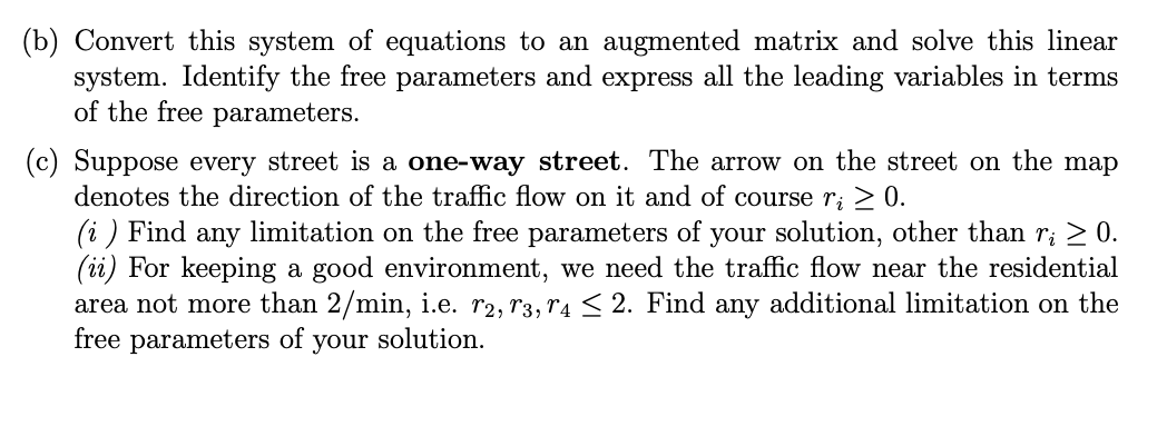 Solved Traffic Flow (18 points) As shown in the map below, | Chegg.com
