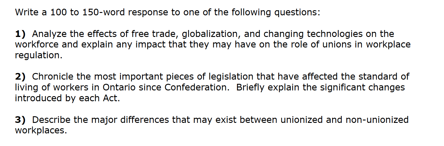 Solved Pls help ASAP. You have to write a 150 word response | Chegg.com