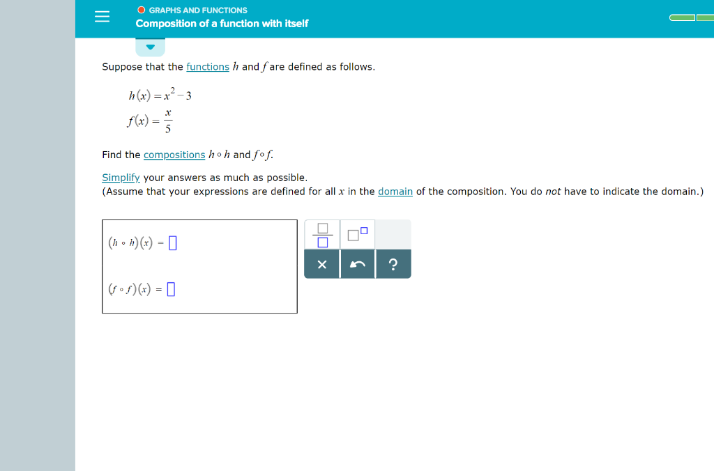 Solved GRAPHS AND FUNCTIONS - Composition of a function with | Chegg.com
