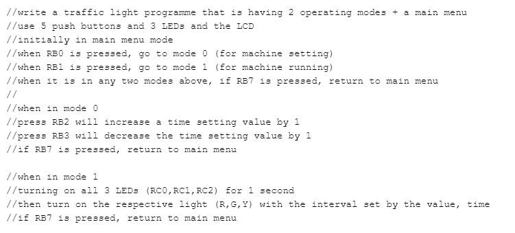 Solved //write a traffic light programme that is having 2 | Chegg.com