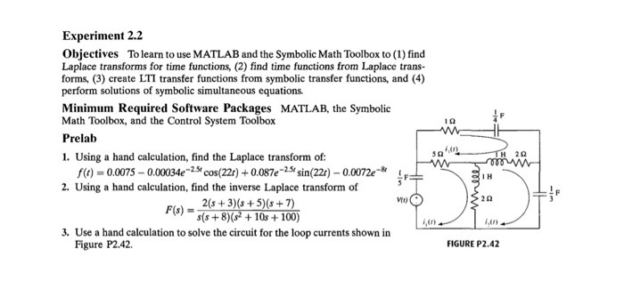 Solved Experiment 2.2 Objectives To learn to use MATLAB and | Chegg.com
