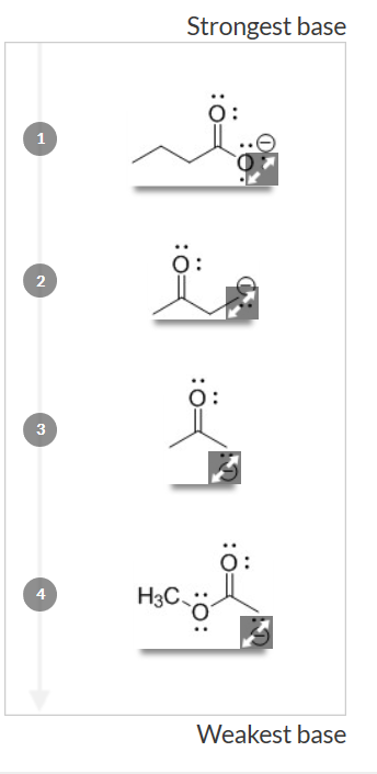 Solved Using the arguments of charge stability, rank the | Chegg.com Solved Using the arguments of charge stability, rank the | Chegg.com