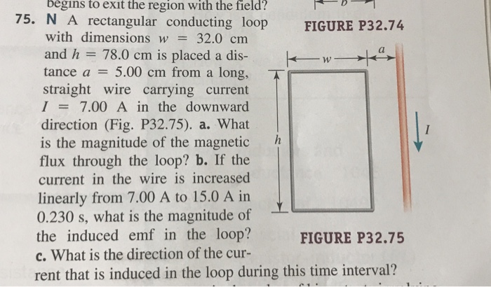 Solved N A rectangular conducting loop with dimensions w = | Chegg.com