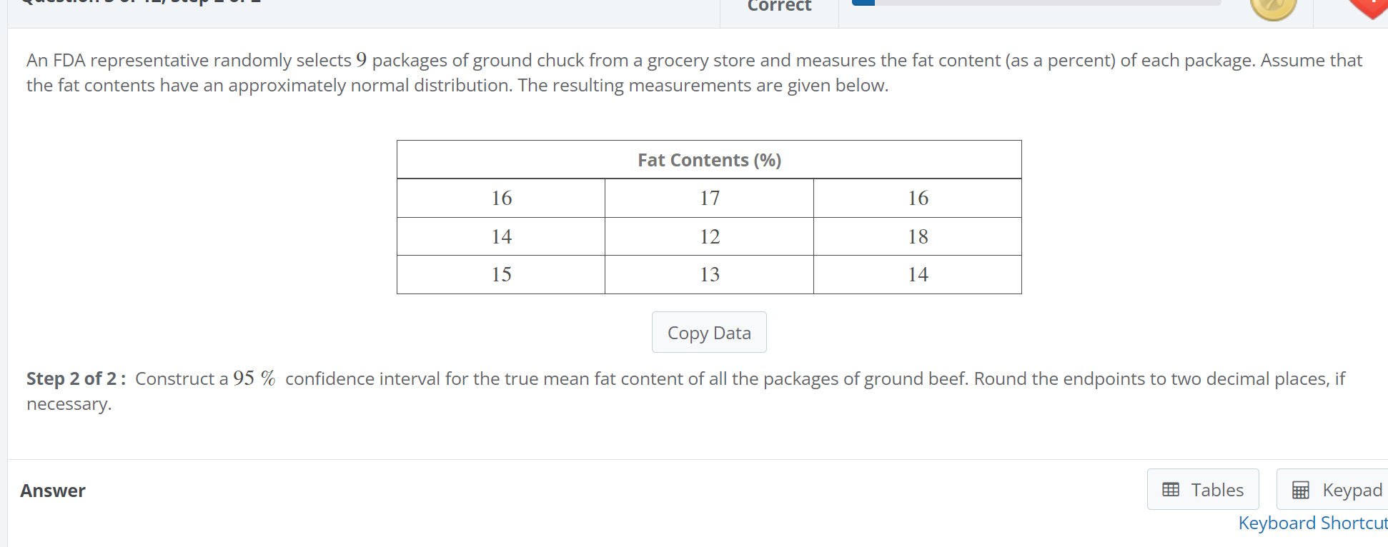 Solved An FDA representative randomly selects 9 packages of | Chegg.com