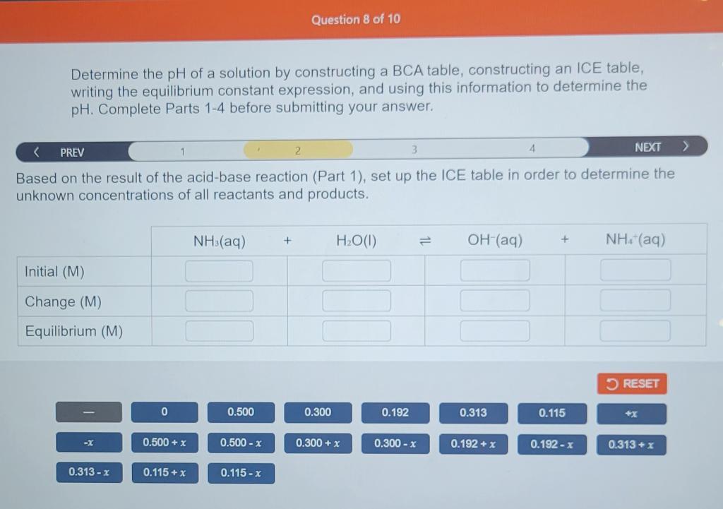 Solved Question 8 of 10 Determine the pH of a solution by | Chegg.com