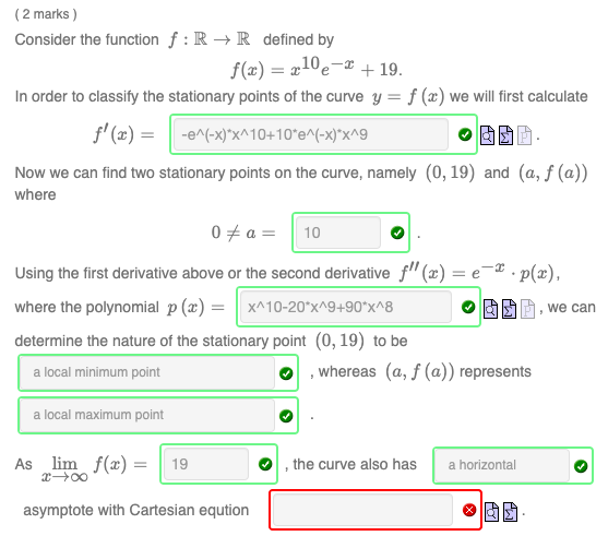 Solved (1 mark) Consider the curve defined parametrically by | Chegg.com