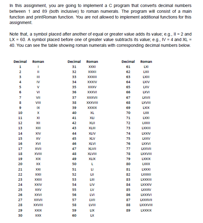 Solved In this assignment, you are going to implement a C | Chegg.com