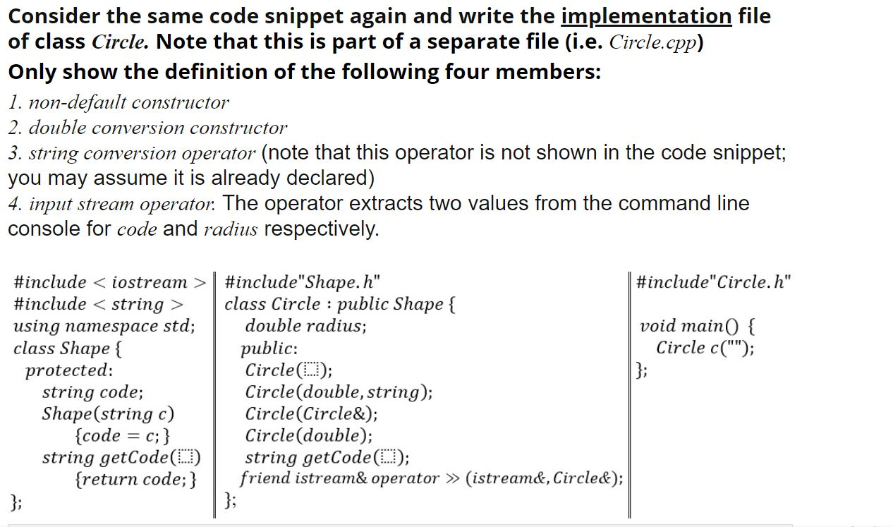 Solved Consider the same code snippet again and write the | Chegg.com
