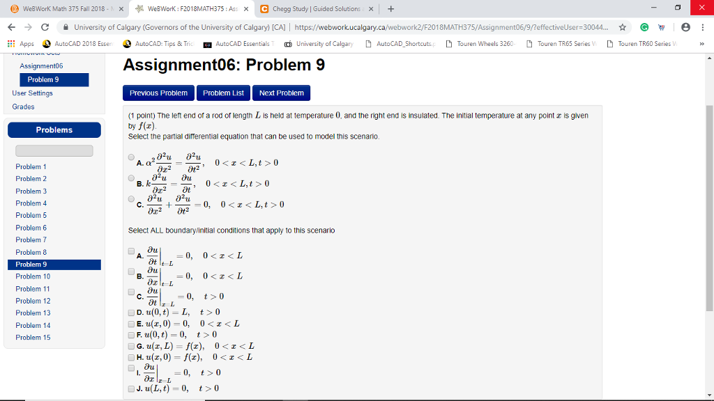 Solved D WeBWorK Math 375 Fall 2018- WeBWorK : F2018MATH375 | Chegg.com Solved D WeBWorK Math 375 Fall 2018- WeBWorK : F2018MATH375 | Chegg.com