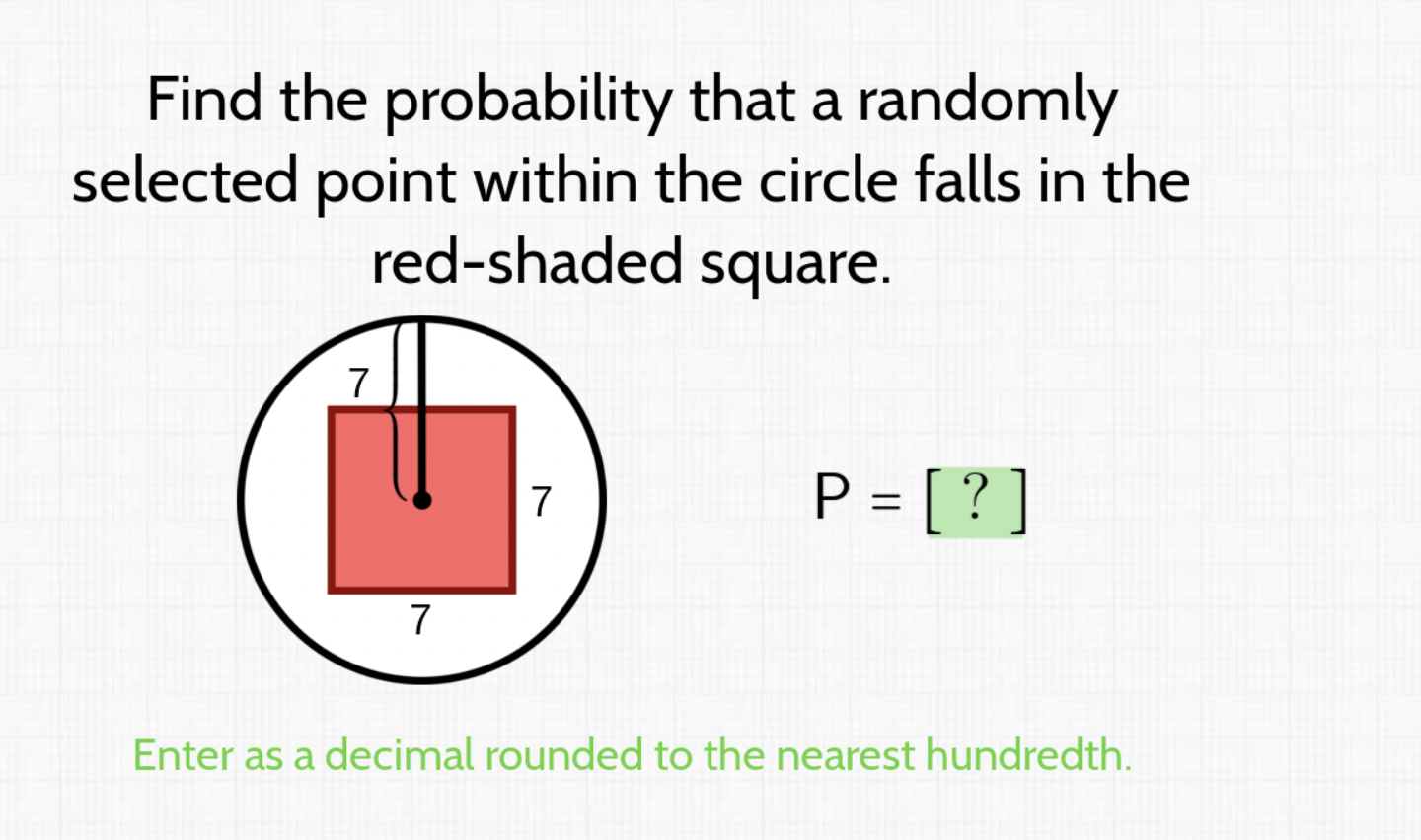 Solved Find the probability that a randomlyselected point | Chegg.com