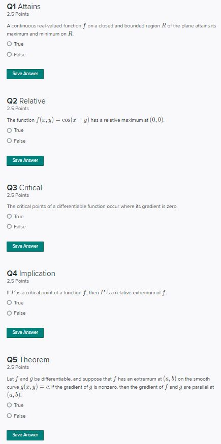 Solved Q1 Attains 2.5 Points A continuous real-valued | Chegg.com