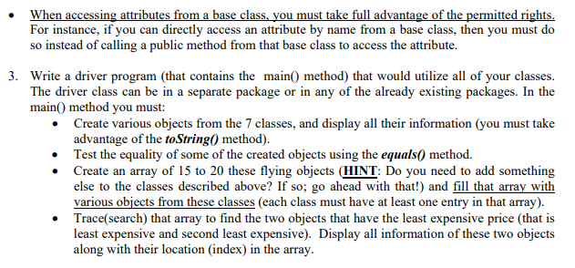 Solved Part I Various flying objects can be described as | Chegg.com