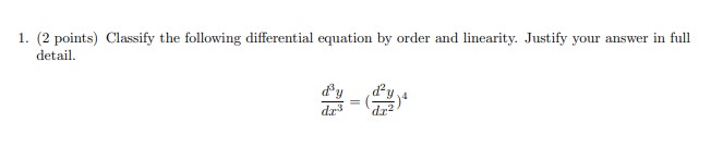 Solved ask an expert:(2 ﻿points) ﻿Classify the following | Chegg.com