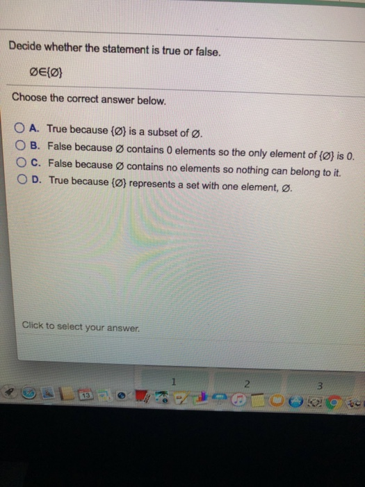 Solved Decide whether the statement is true or false. Choose | Chegg.com