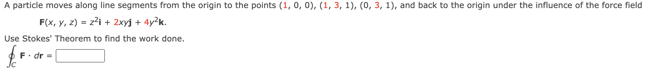 Solved A particle moves along line segments from the origin | Chegg.com