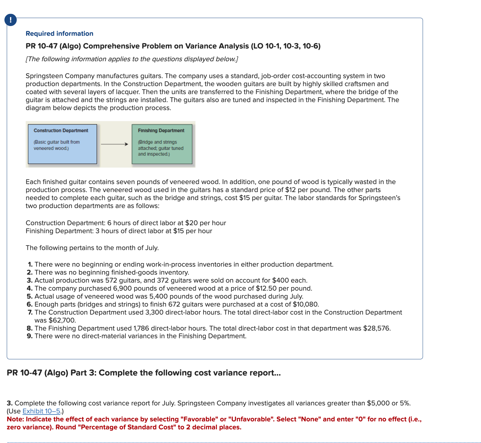 Solved Required information PR 10-47 (Algo) Comprehensive | Chegg.com