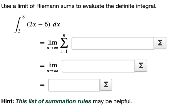 Solved Use a limit of Riemann sums to evaluate the definite | Chegg.com