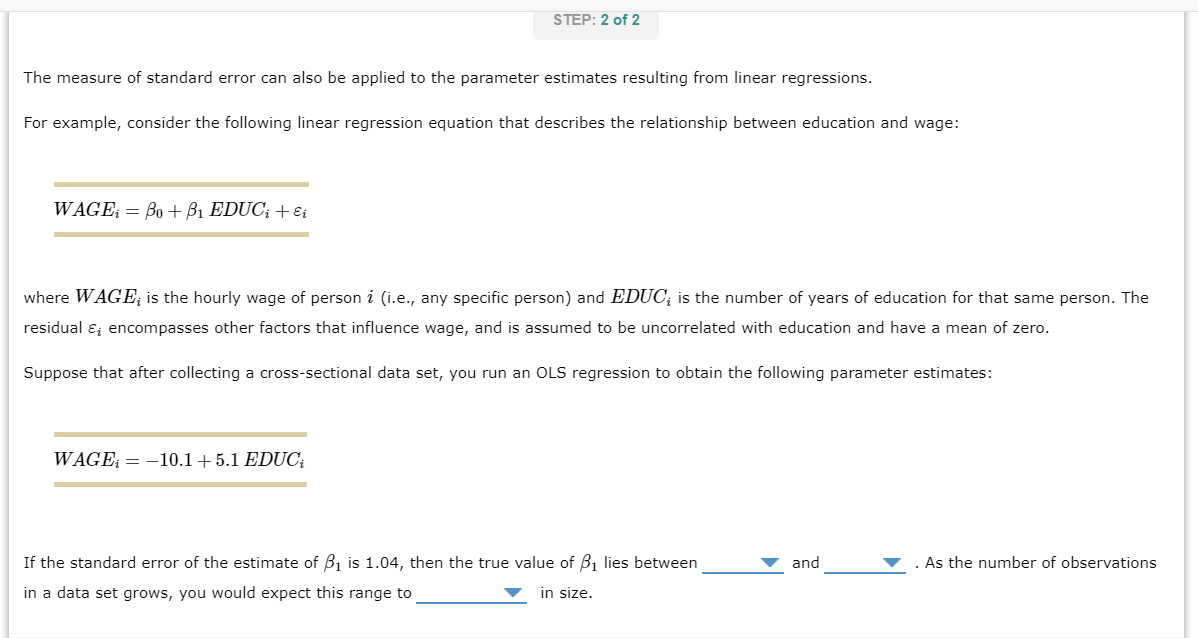 solved-step-2-of-2-the-measure-of-standard-error-can-also-chegg