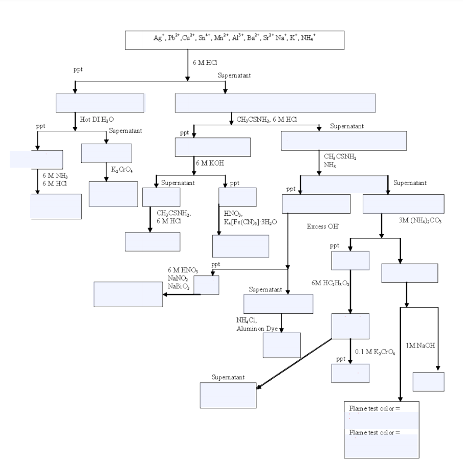 Solved design a flow chart showing how the cations are | Chegg.com