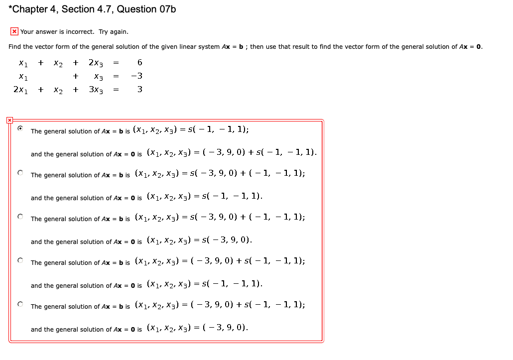 Solved Chapter 4, Section 4.7, Question 11a * Your answer is | Chegg.com