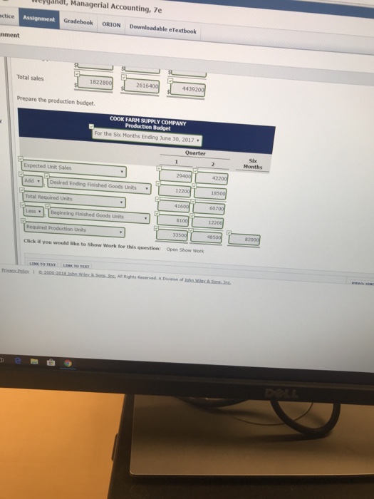 Solved Problem 9-1A (Part Level Submission) Cook Farm Supply | Chegg.com