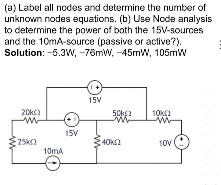 Solved (a) Label all nodes and determine the number of | Chegg.com