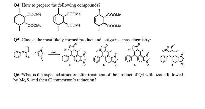 Solved Q4. How to prepare the following compounds? COOMe | Chegg.com