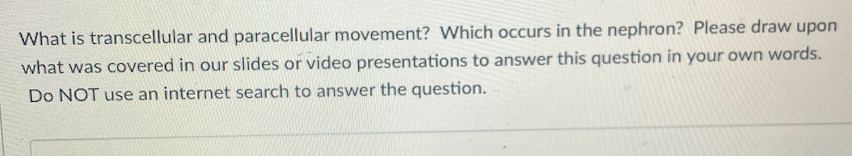 Solved What is transcellular and paracellular movement? | Chegg.com