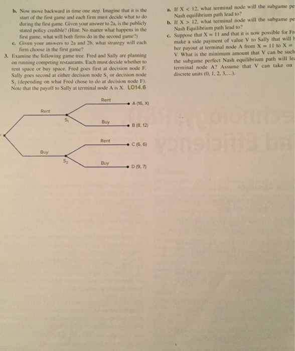 Solved b. Now move backward in time one step. Imagine that | Chegg.com