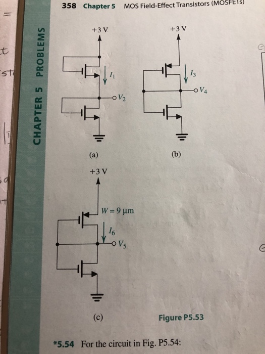 Solved Figure P5.52 5.53 For the circuits in Fig. P5.53, | Chegg.com