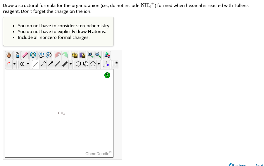 Solved Draw a structural formula for the organic anion | Chegg.com