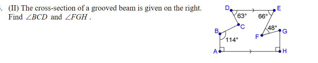 [Solved]: (II) The cross-section of a grooved beam is give