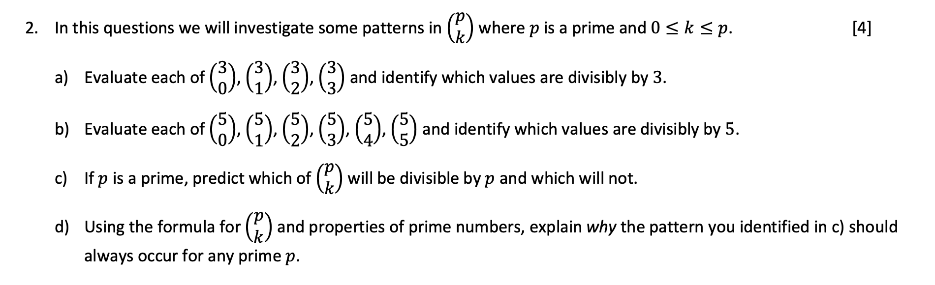 Solved 2. In this questions we will investigate some | Chegg.com