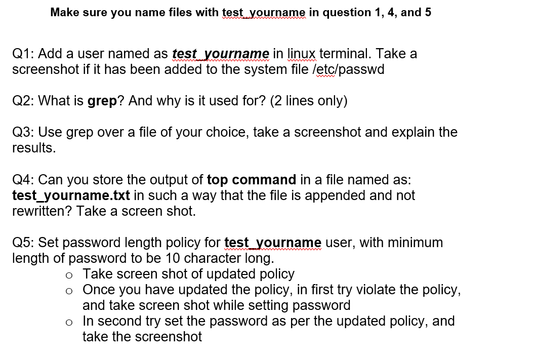Solved Please explain in linux please, using ubuntu. explain | Chegg.com