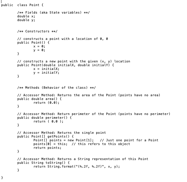 Solved CSCI 161 - Lab 10: "Shapes" Objectives The objectives | Chegg.com