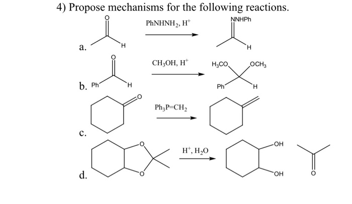 Solved 4) Propose mechanisms for the following reactions. | Chegg.com