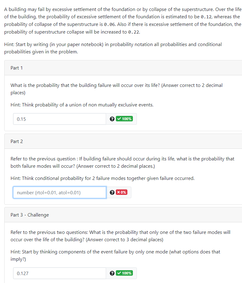 Solved A building may fail by excessive settlement of the | Chegg.com
