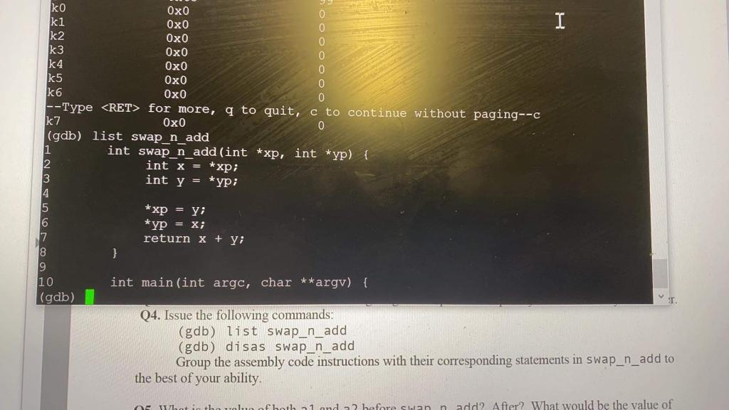 Issue the following commands: (gdb) list | Chegg.com