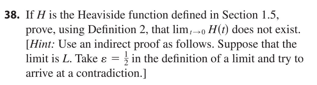 Solved 38. If H is the Heaviside function defined in Section | Chegg.com