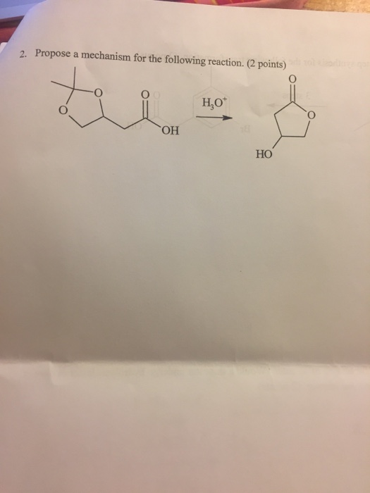Solved Propose a mechanism for the following reaction. | Chegg.com