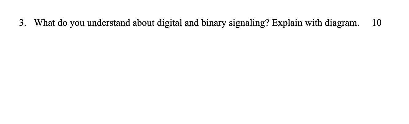 Solved 3 What Do You Understand About Digital And Binary