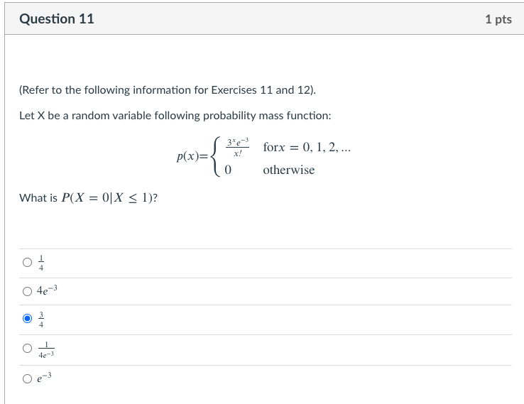 Solved Question 11 1 pts (Refer to the following information | Chegg.com