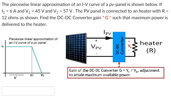 Solved The piecewise linear approximation of an I-V curve of | Chegg.com