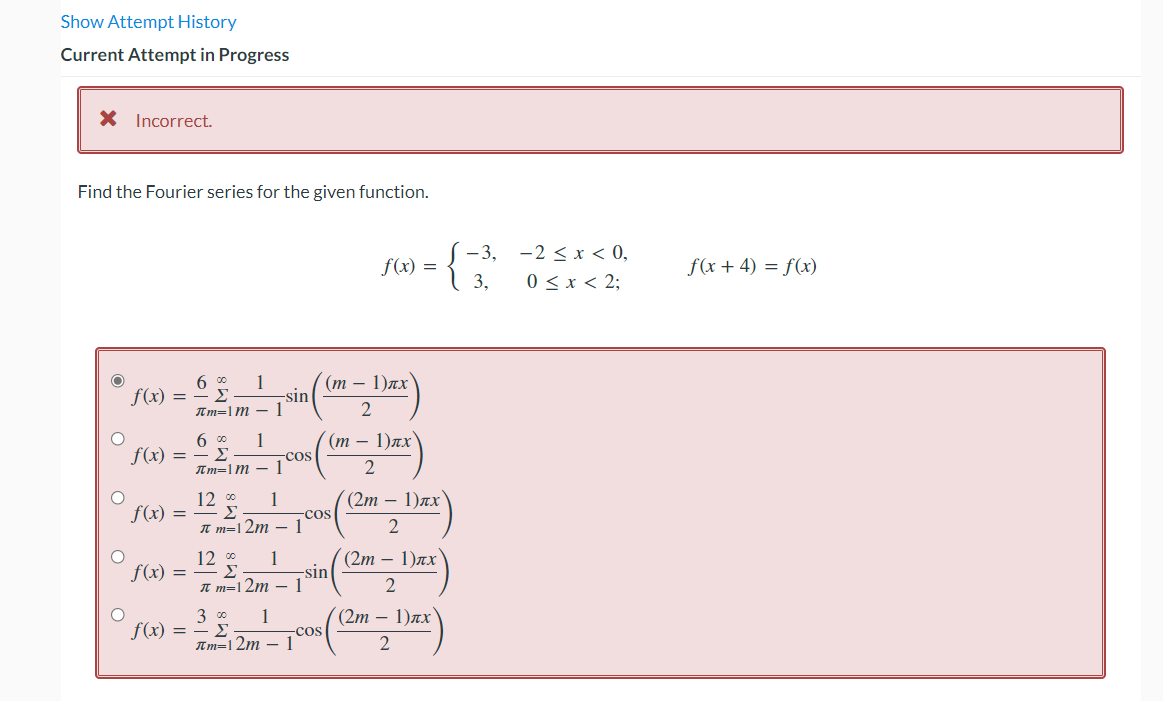 Solved Show Attempt History Current Attempt in Progress * | Chegg.com