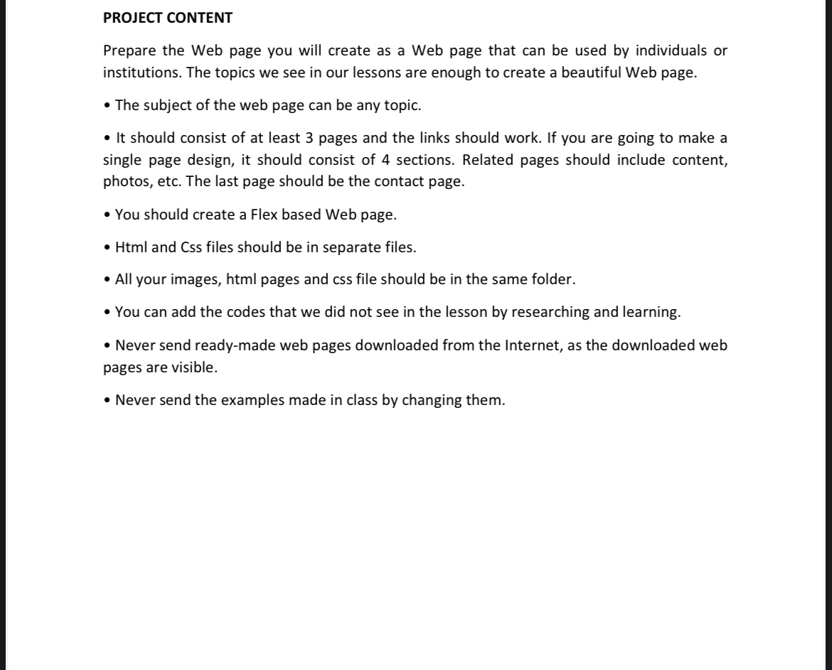 Solved PROJECT CONTENTPrepare the Web page you will create | Chegg.com