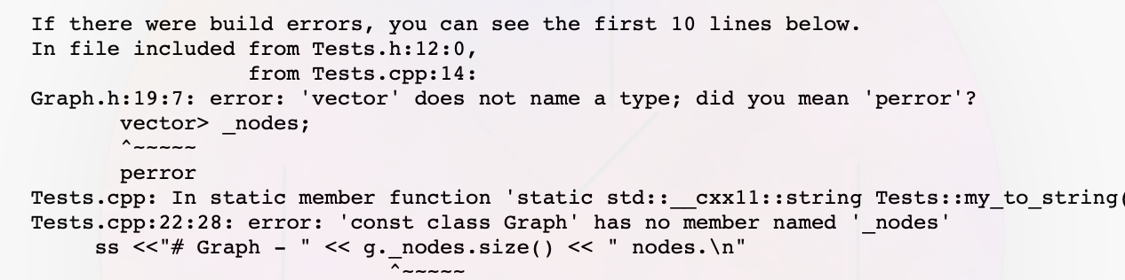 Solved {C++} Fix the code from the given FATAL | Chegg.com